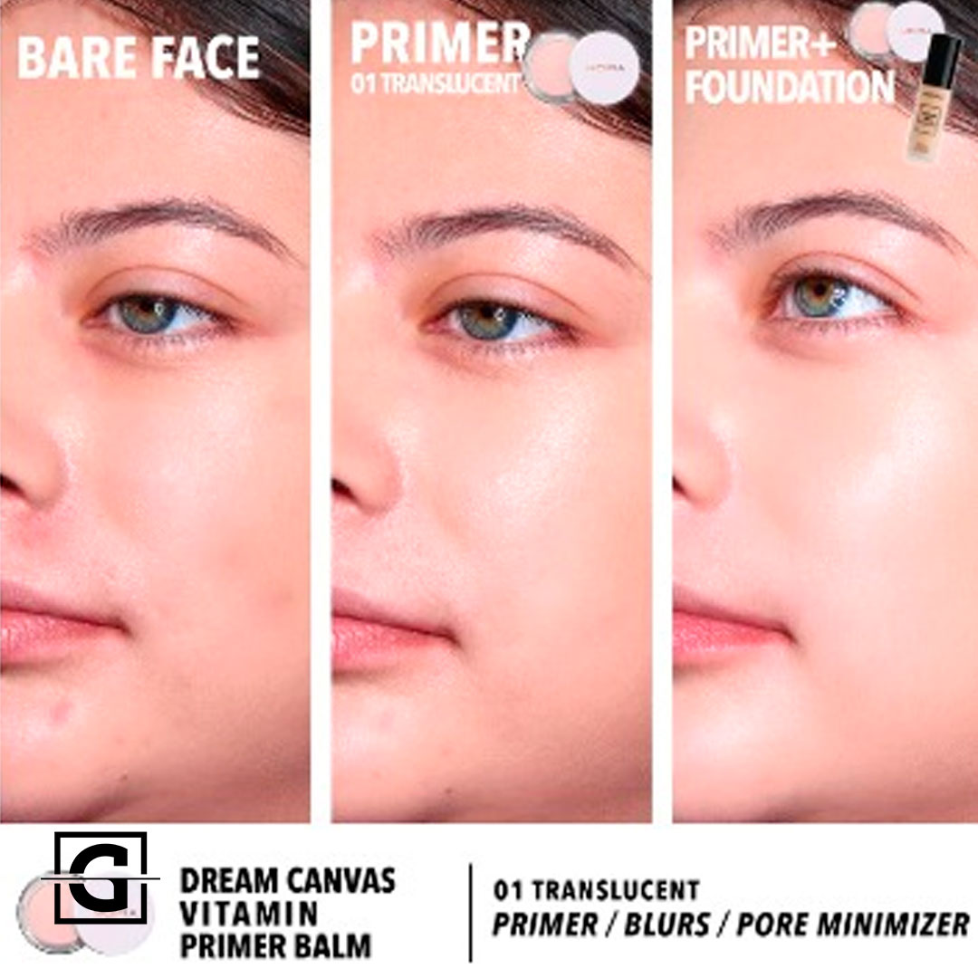 MOIRA PRIMER BALM DREAM CANVAS 001 TRANSLUCENT | Glamora Mx