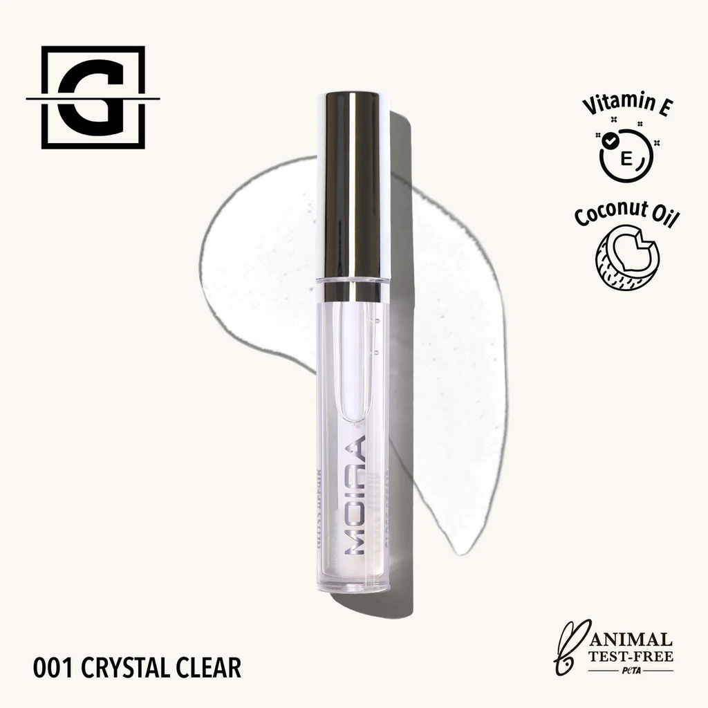 MOIRA GLOSS AFFAIR LIP 001 CRYSTAL CLEAR | Glamora Mx