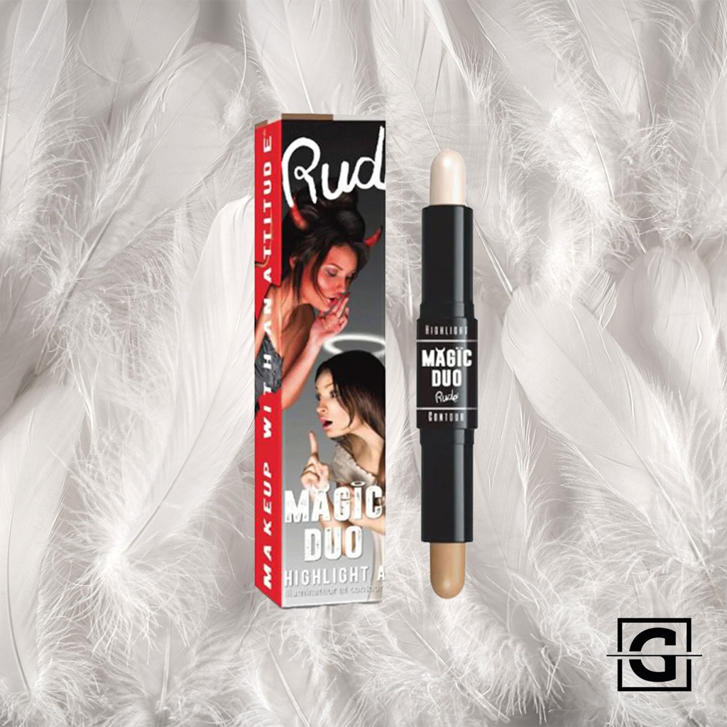 RUDE COSMETICS ILUMINADOR Y CONTORNO LIGHT MAGIC DUO | Glamora Mx